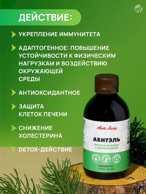 Арт Лайф - Взвар Абитель 250 мл - Общеукрепляющий адаптогенный комплекс ...